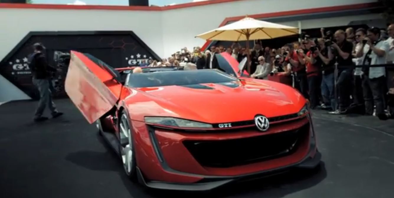 Volkswagen GTI Roadster Vision GT Shows Off in Video - Automotorblog