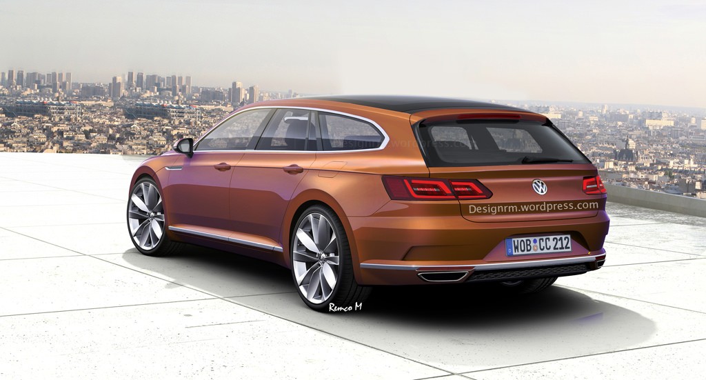 Volkswagen CC Shooting Brake New Renders Revealed Online - Automotorblog