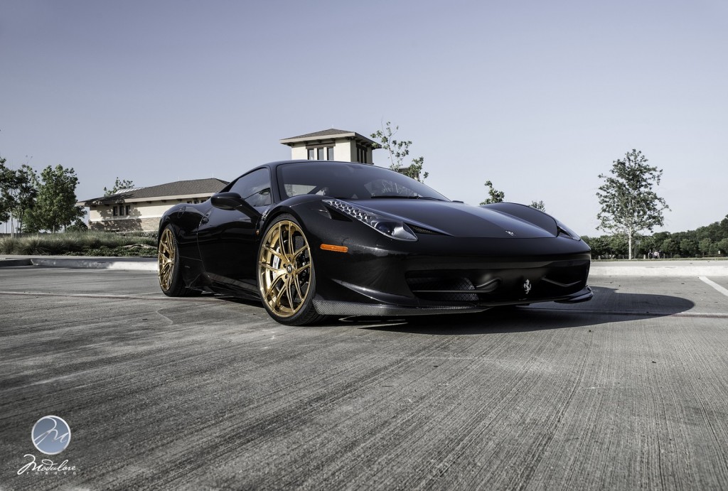 Ferrari 458 Italia Looks Gorgeous in the Monaco Gold Wheels - Automotorblog