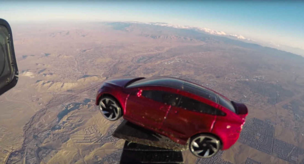 Toy Tesla Model X Launch into Space is Simply Hilarious - Automotorblog